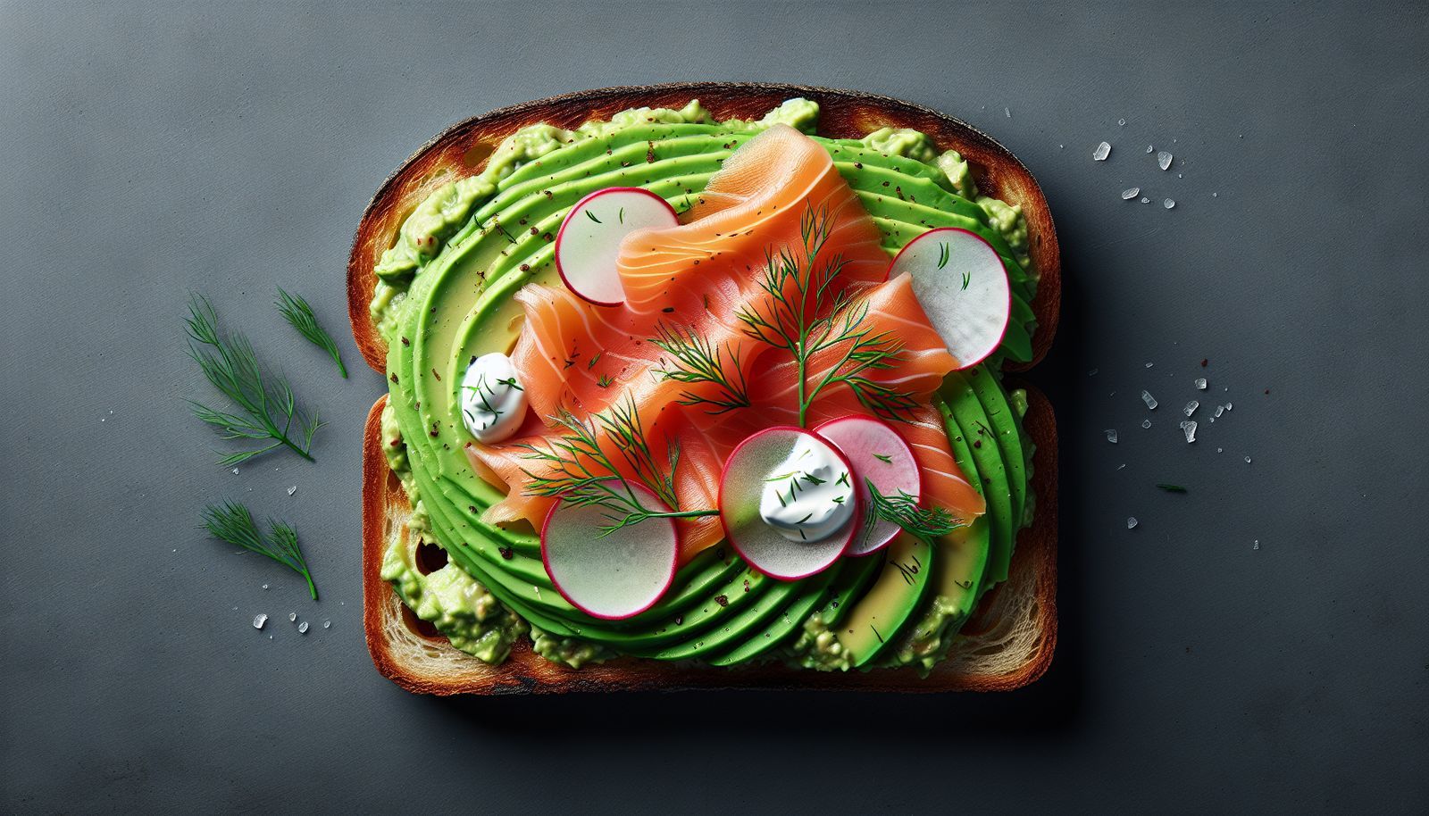 Algorithmic Avocado Toast with Cured Salmon
