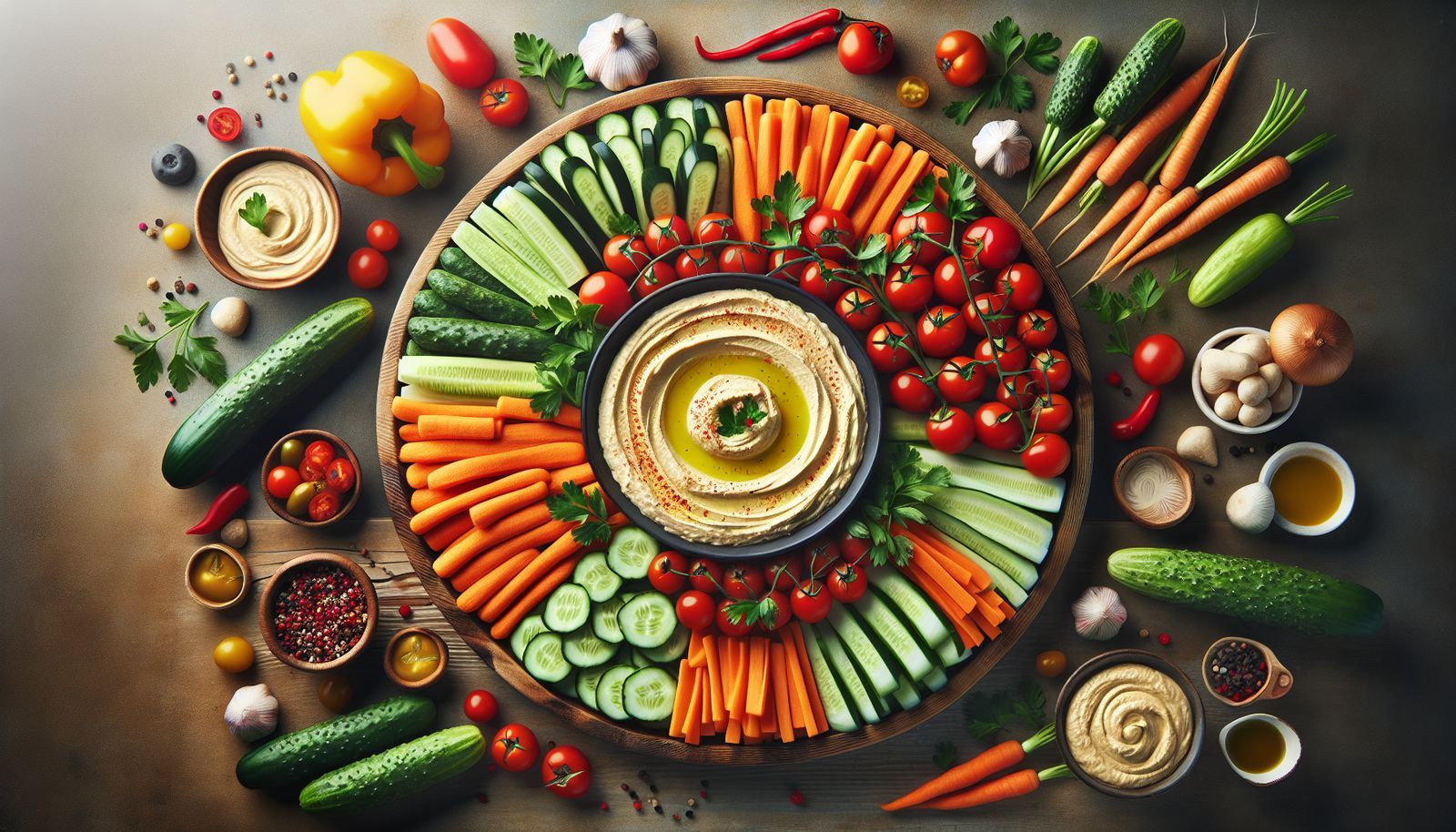 Hidden Layer Hummus Platter