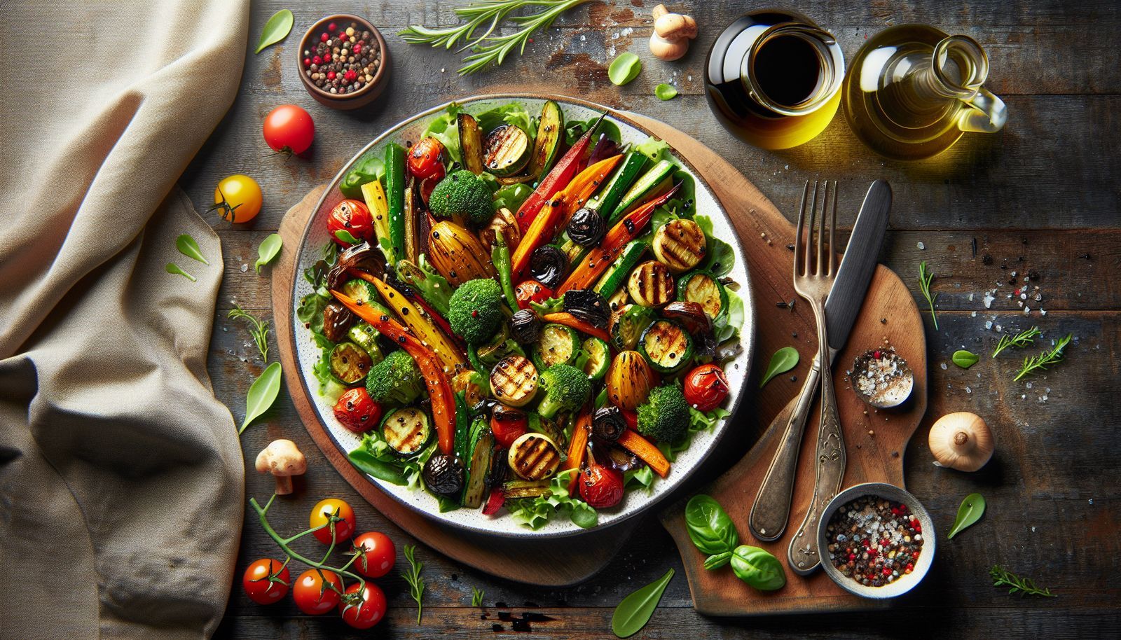 Random Forest Roast Veg Salad